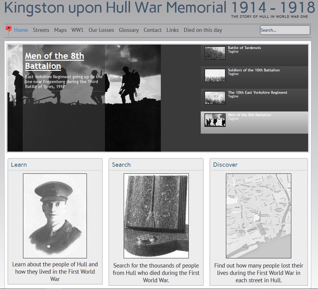 The Pal Battalions | Kingston upon Hull War Memorial 1914 - 1918